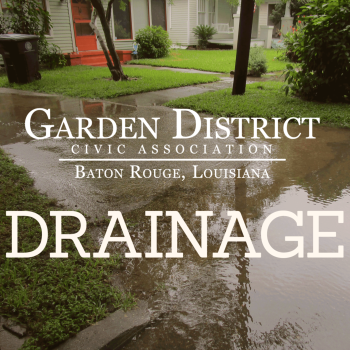 June 2021 Drainage Update - Garden District Civic Association